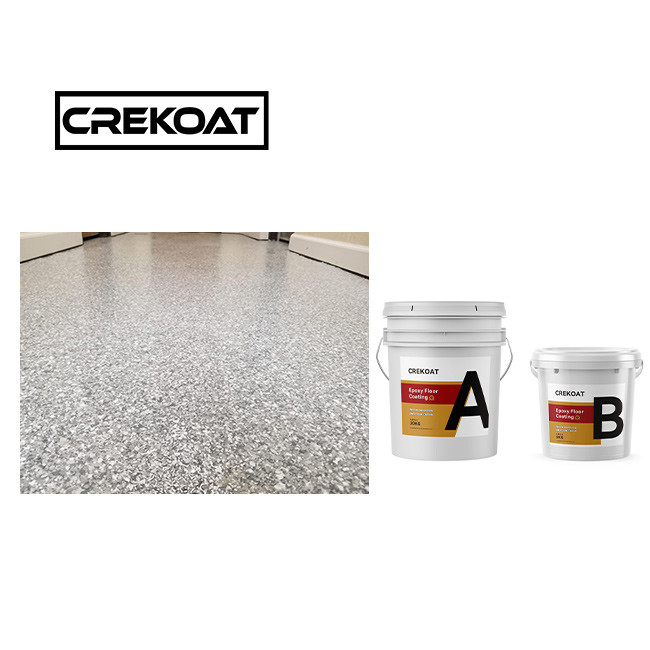 2:1 By Weight Epoxy Resin Floor Coating No Peeling Epoxy Multi Flake ...